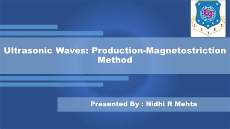 Lec 17 Production Of Ultrasonic Waves Magnetostriction Method Youtube