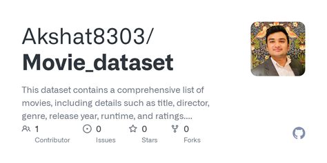 Github Akshat8303moviedataset This Dataset Contains A