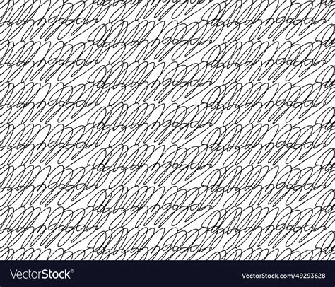 Repeating Wave Pattern Imitation Of Handwriting Vector Image