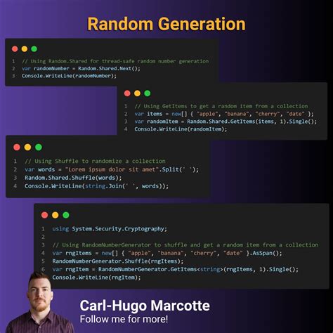 Simplify Randomization Code With Random Shared Carl Hugo Marcotte Posted On The Topic Linkedin