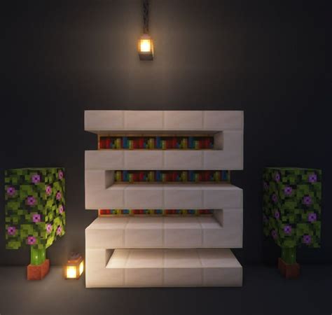 Minecraft Modern Bookshelf