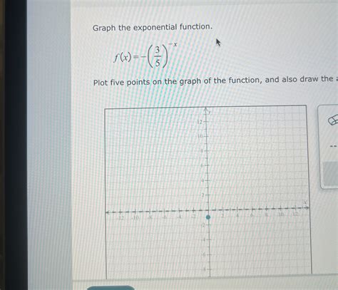 Solved Graph The Exponential Functionfx 35 Xplot Five