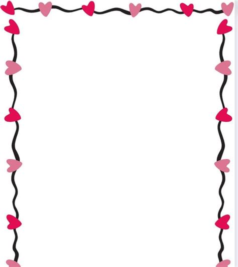Pink Valentines Border