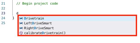 Using The VEXcode IQ C Autocomplete Feature VEX Library