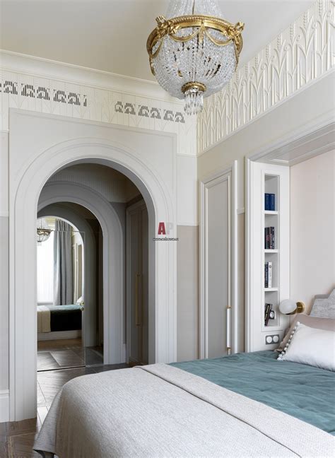 Фото интерьера спальни квартиры в стиле неоклассика