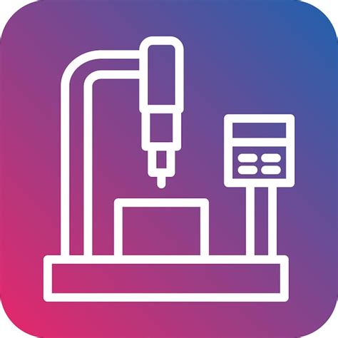 Premium Vector Cnc Machine Icon Style