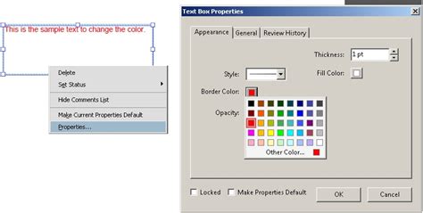 Solved Text Box Font Color In Acrobat X Pro Adobe Product Community