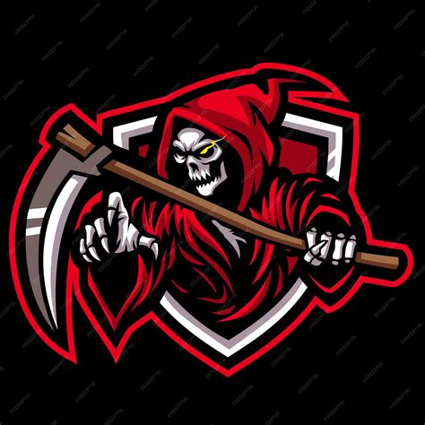 Premium Vector Grim Reaper Mascot Esport Logo Design