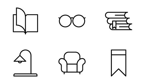 Library Icon Symbol Vector Template Collection 38142165 Vector Art At