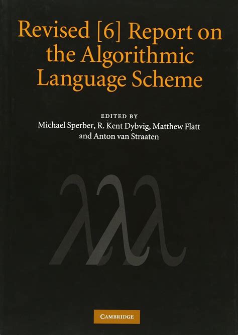 Revised 6 Report On The Algorithmic Language Scheme 9780521193993