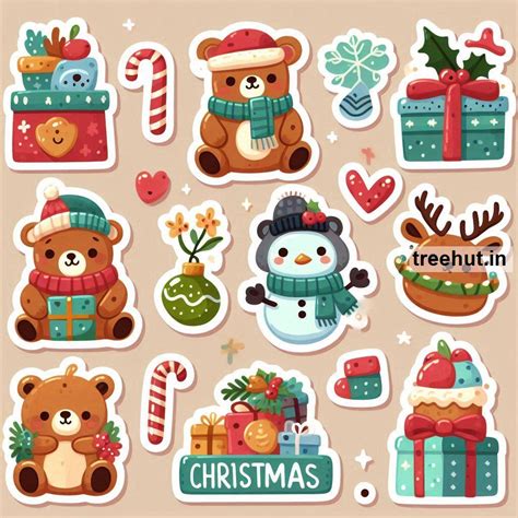 Free Printable Christmas Stickers Free Printable Hq