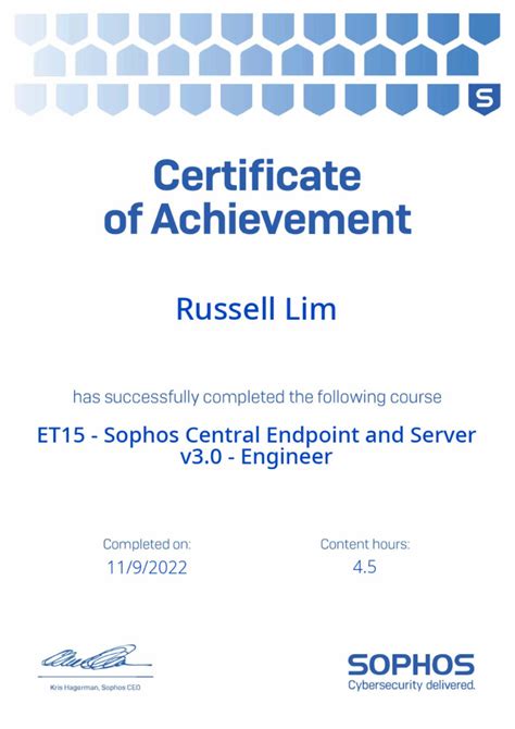 Russell Lim Cissp Ccsp Cisa Ca Sg On Linkedin Sophos