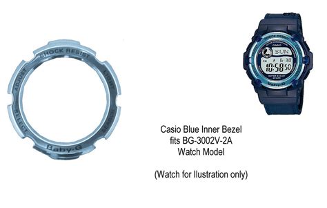 Casio Bg 3002v Outer Watch Bezel For Casio Bg 3002v Outer Watch