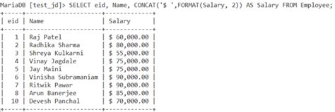 Mysql Format How To Format Numbers In Mysql Mysqlcode
