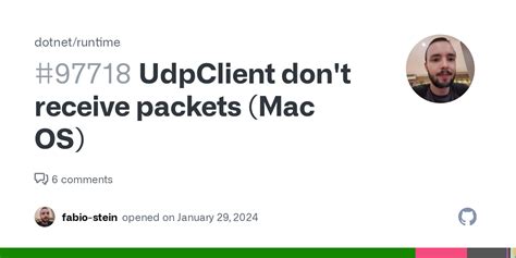 Udpclient Don T Receive Packets Mac Os Issue Dotnet Runtime Github