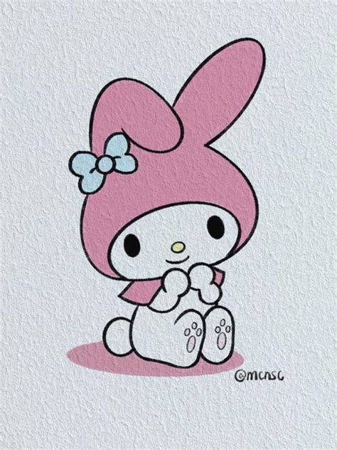 美乐蒂简笔画 美乐蒂简笔画图片 苗苗知道