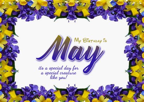 Maximalist May Birthdays A4 Template Postermywall