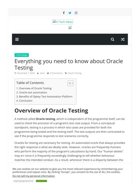 Ppt Everything You Need To Know About Oracle Testing Powerpoint Presentation Id11897983