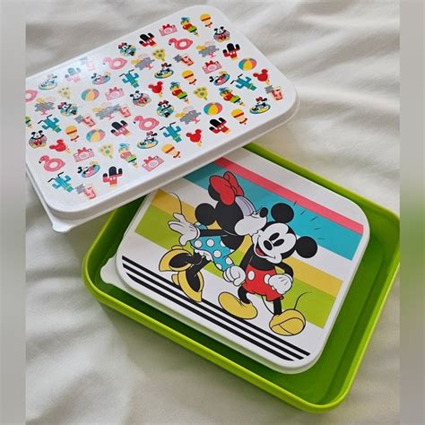 Disney Storage And Organization Disney Mickey Mouse Containers 2 Pc