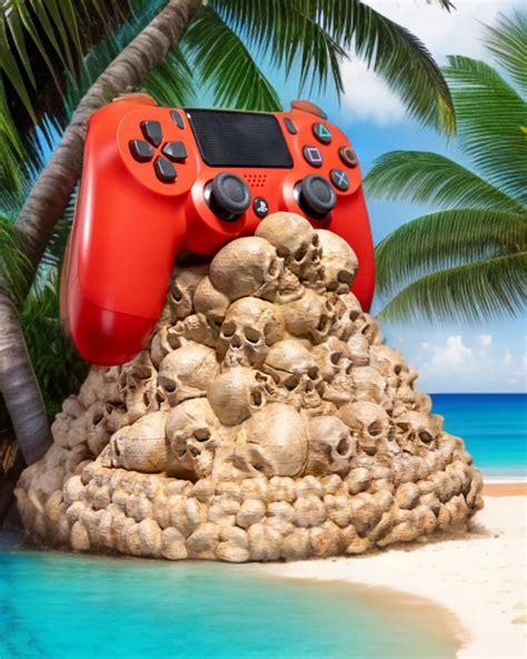 3d Printed Skull Controller Stand Holder For Xbox Playstation Gamer