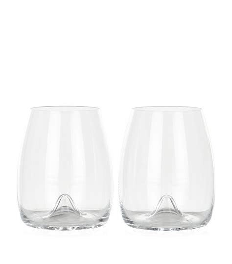 Waterford Set Of 2 Elegance Stemless Wine Glasses Harrods Us