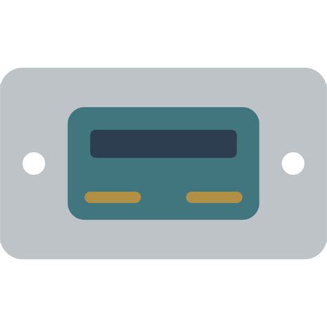 Usb Port Basic Miscellany Flat Icon