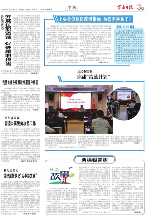 做好监督执纪“后半篇文章” 宝应日报