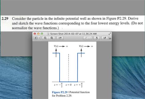 solved consider the particle in the infinite potential well