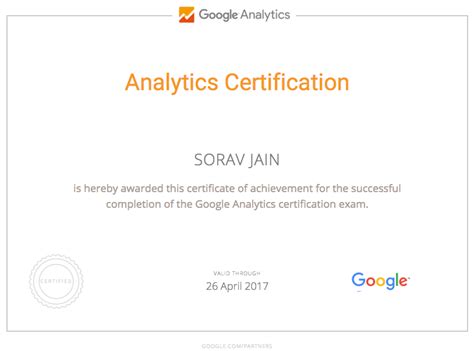 Google Analytics Free Certification Google Analytics Certification Exam