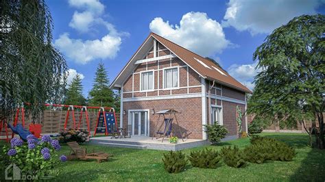 Проект СД 67 Интересный проект двухэтажного дома из СИП панелей 172м2 Двухэтажный Канадский