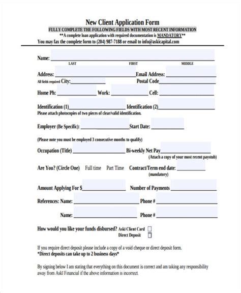 Free 9 Service Application Forms In Pdf