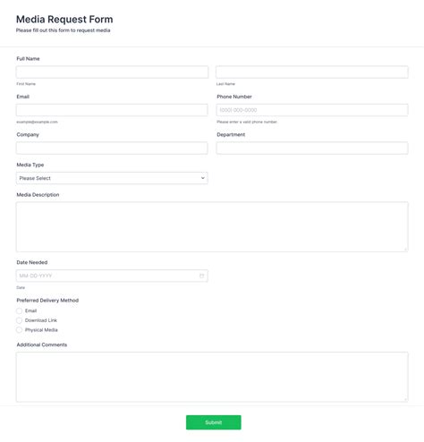 Media Request Form Template Jotform Media Request Form Template Jotform