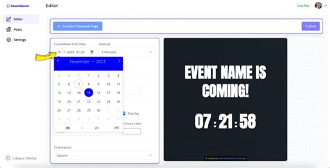 How To Post An Auto Updating Countdown On Facebook