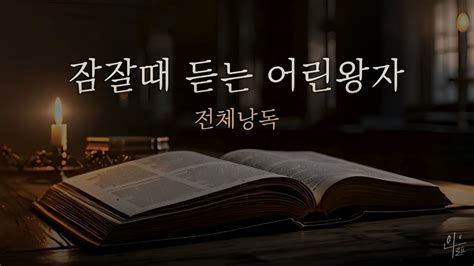 어린왕자 생텍쥐페리｜오디오북｜책읽어주는남자｜책 추천｜수면유도책｜명작 소설 Youtube