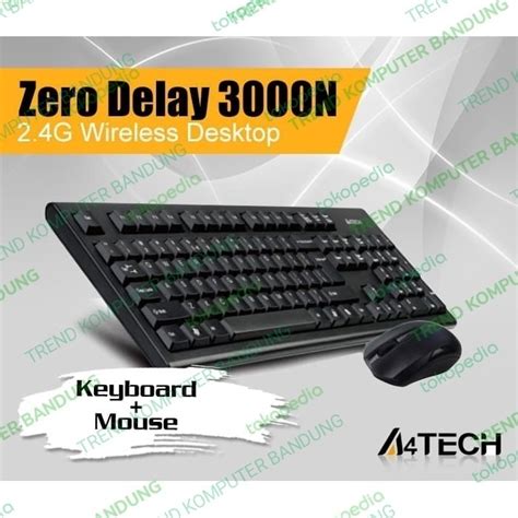 Jual Harga Disc Keyboard Mouse Wireless A4tech 3000n Precision Keyboard Wireless Shopee