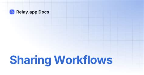 collaborating on workflows relay app docs