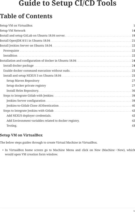 Guide To Setup CI CD Tools Ci
