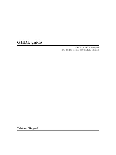 Ghdl Pdf