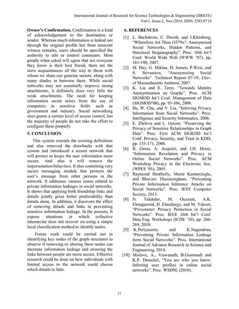 Identification Of Inference Attacks On Private Information From Social