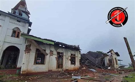 Dvb မတူပီတွင် လေကြောင်းနှင့် လက်နက်ကြီးပစ်ခတ်မှုကြောင့် ဘာသာရေးအဆောက်အအုံနှင့် လူနေအိမ်များ ပ