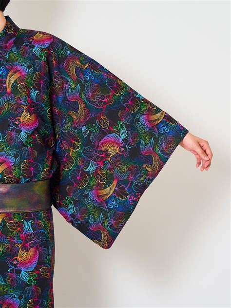 Neon Koi Mens Yukata Japan Objects Store