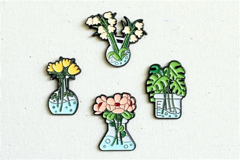 Indoor Plant And Flowers Enamel Pin Punky Pins｜pin Badge｜badges Funny
