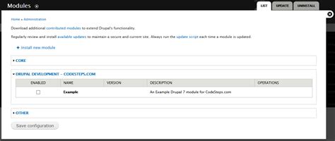 Drupal 7 How To Enabledisable Modules Codesteps