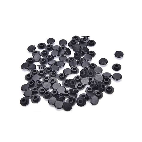 M6 100pcs Black Hex Socket Allen Bolt Screw Nut Hexagon Head Cover Cap Protector