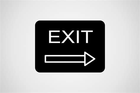 Exit Icon Graphic By Jm Graphics · Creative Fabrica