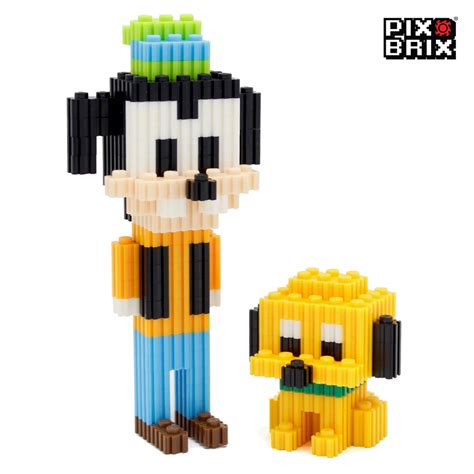 Goofy Y Pluto Armable 3d Mickey Mouse Pix Brix Blasterchile