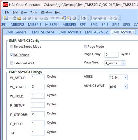 Tms570lc4357 Tms570lc4357 Emif 16bit Addrdata Asyncnor Flash Mode Arm Based