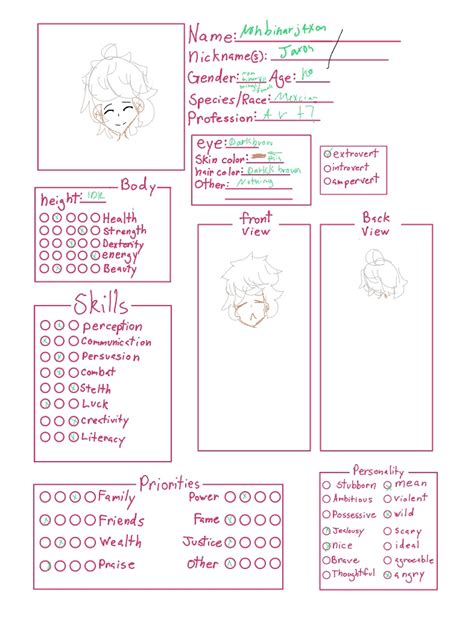 Character Sheet Notability Gallery