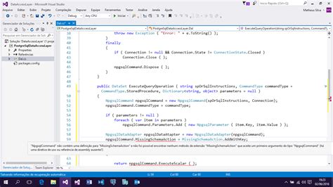 C Erro Ao Tentar Setar A Propriedade Missingschemaaction De
