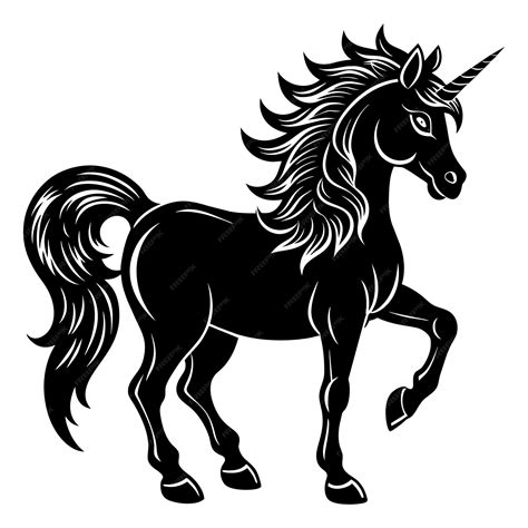 Unicorn Images Black And White